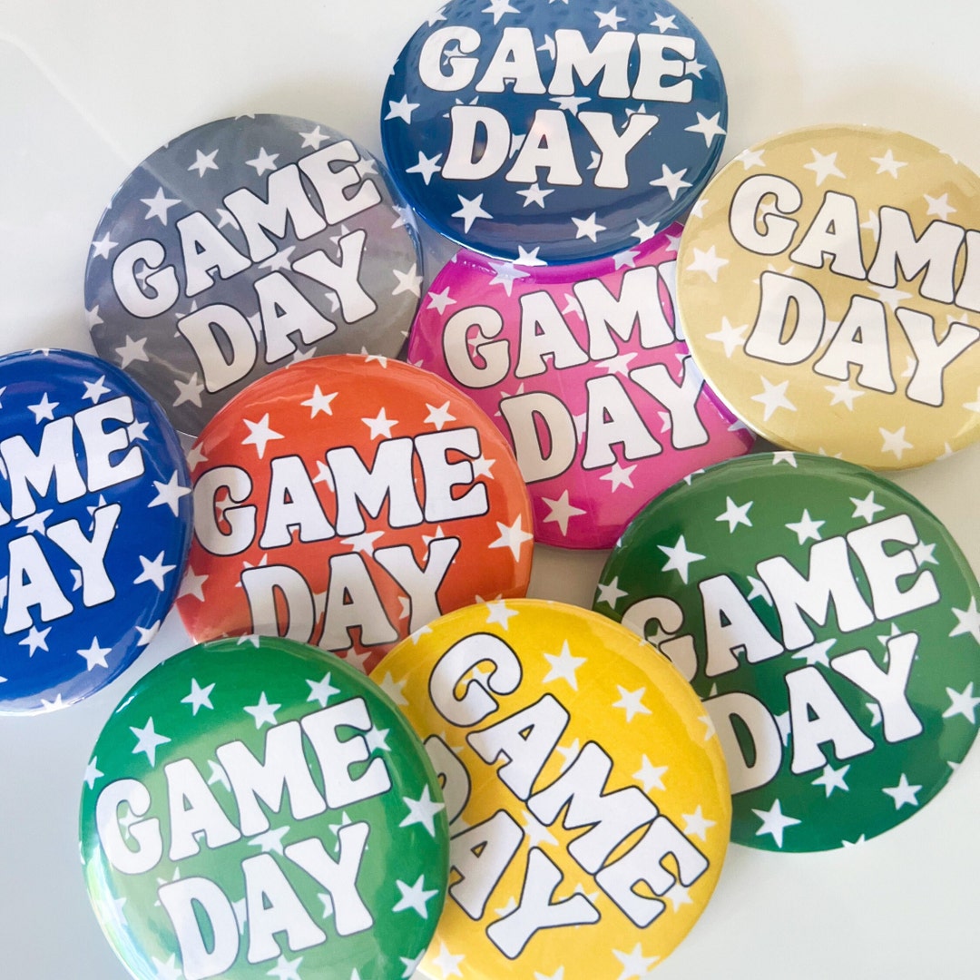 Gameday Button 3inch Buttons College Gameday Gameday Accessories - Etsy