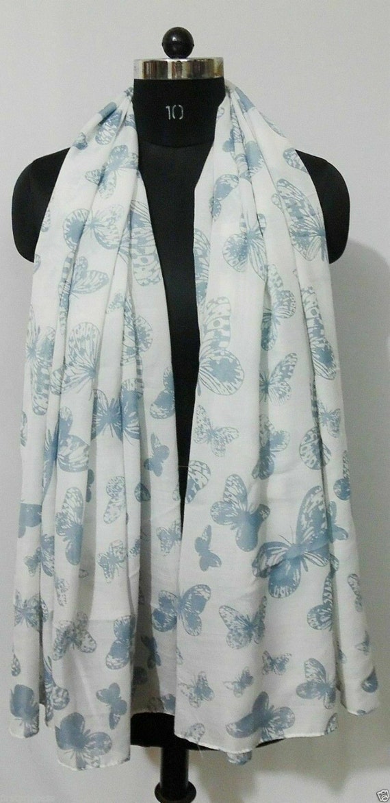 Butterfly Print Scarf Butterfly Gifts Spring Scarf Summer | Etsy