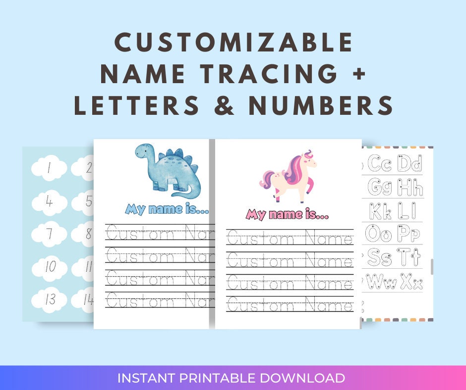 MORNING BINDER Preschool / Kindergarten Custom Name Tracing | Feelings ...