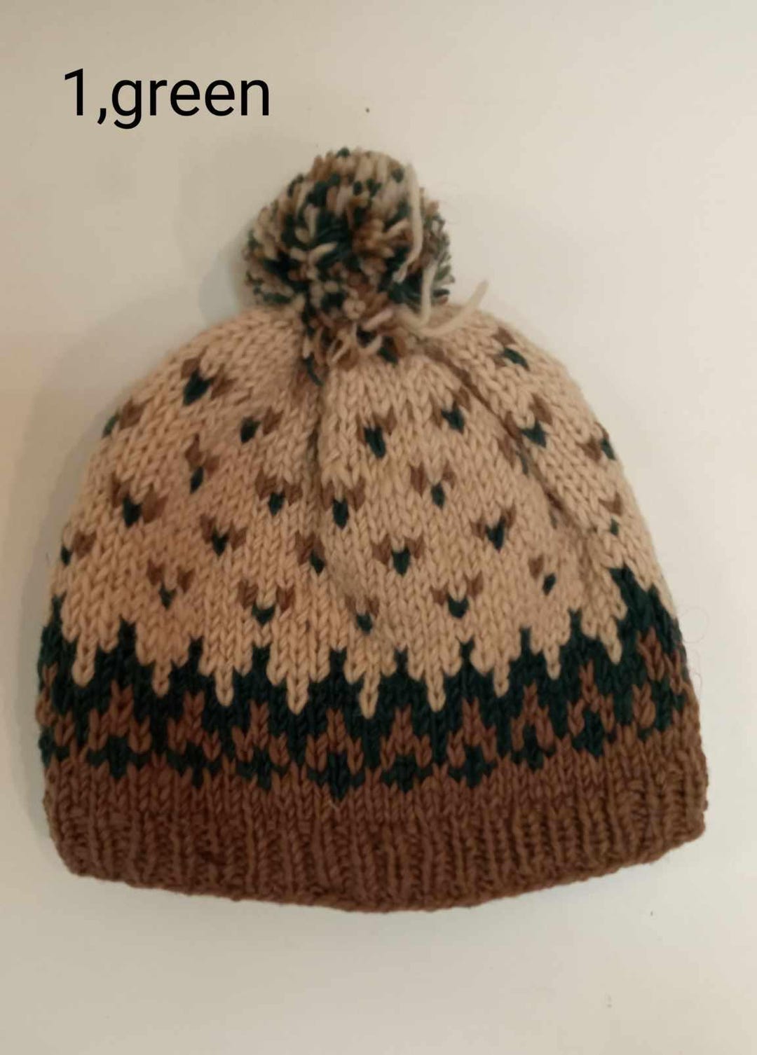 Gorgeous Himalayan Hand Knitted Sherpa Woolen Hat With Fleese Lining ...