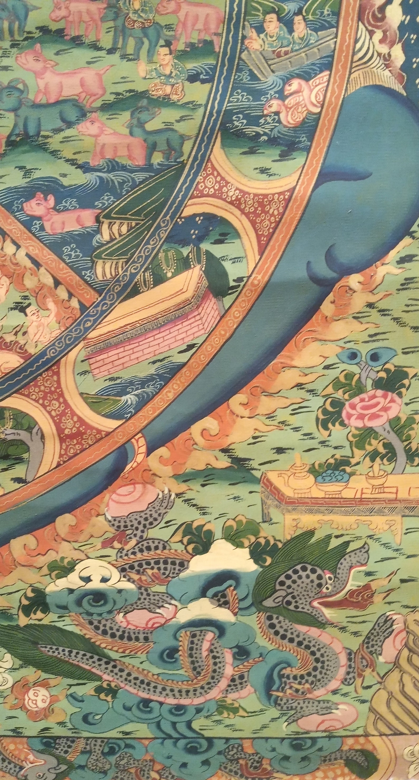 THA 261 Gorgeous Hand Painted Wheel of Life Thangka. Thanka, Nepal - Etsy