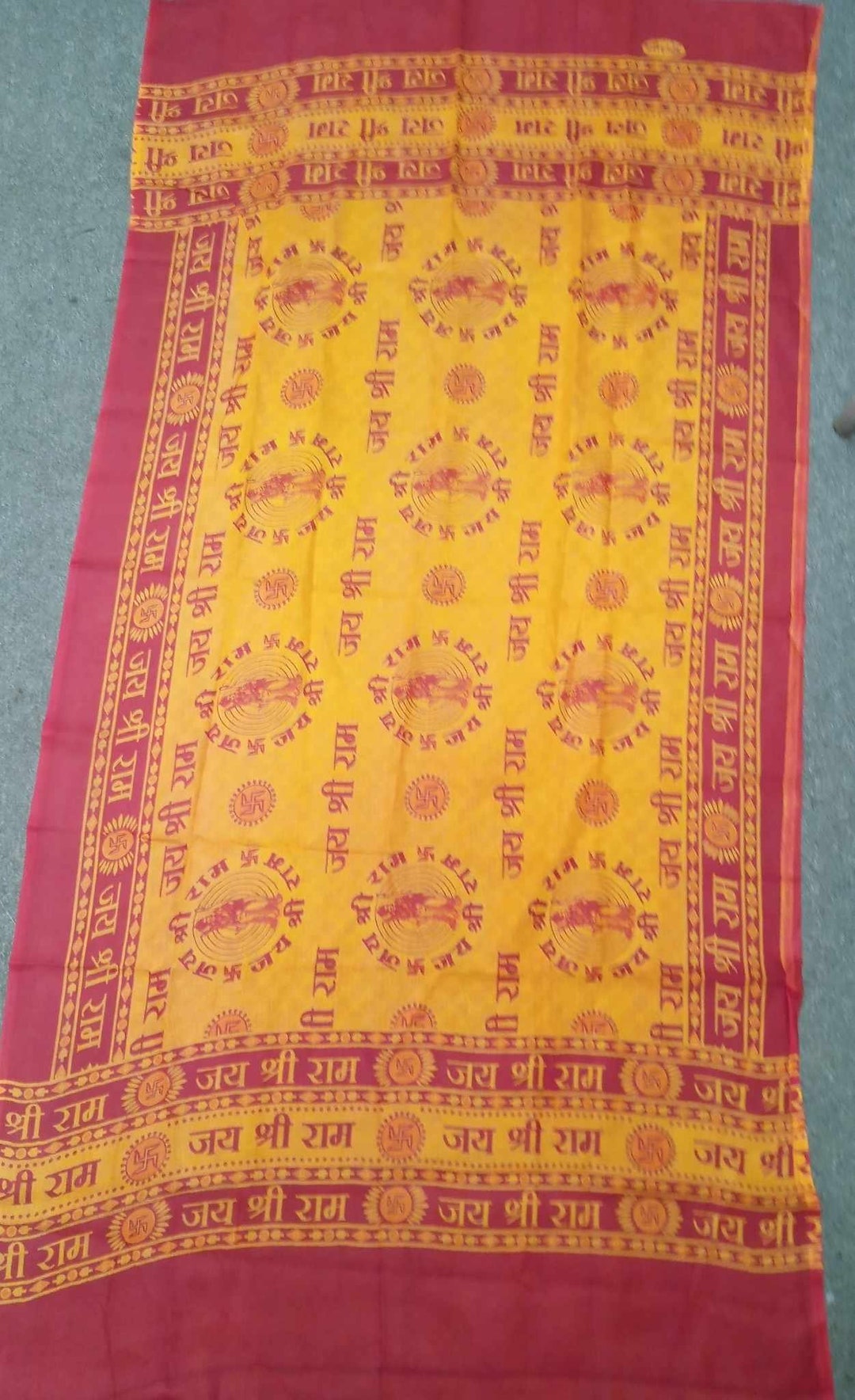 Shree Sita Ram Shwal,jaya Shree Ram,hare Ram Hare Krishna,shawl,ritual ...