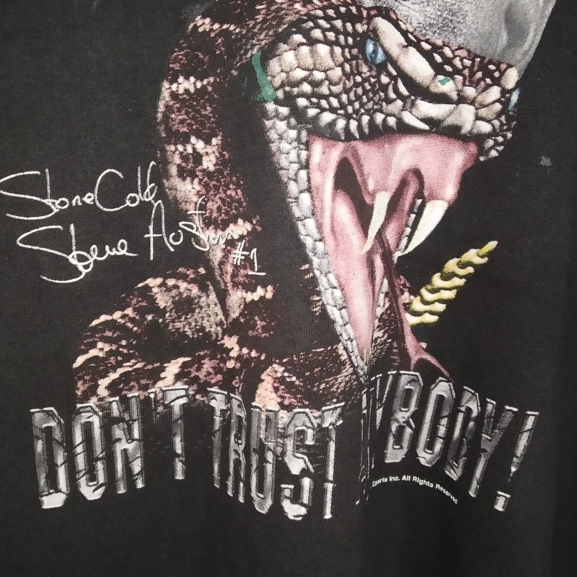 Vintage Stone Cold Steve Austin Rattlesnake WWF Wrestling - Etsy