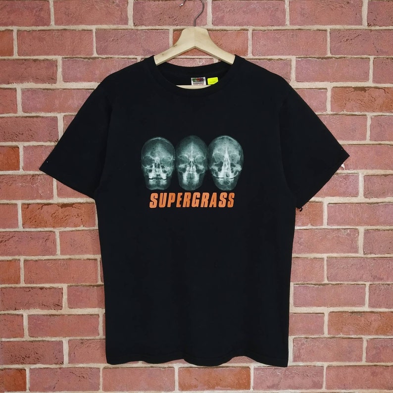 Vintage 90s Supergrass Alternative Rock Britpop Band Promo Music Tour T ...