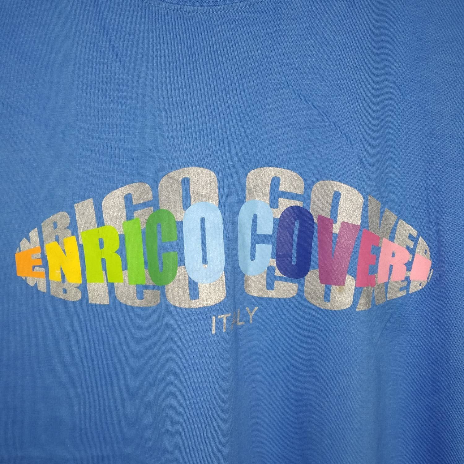 Enrico Coveri Colourful Logo Nice Design T-shirt Medium Size - Etsy