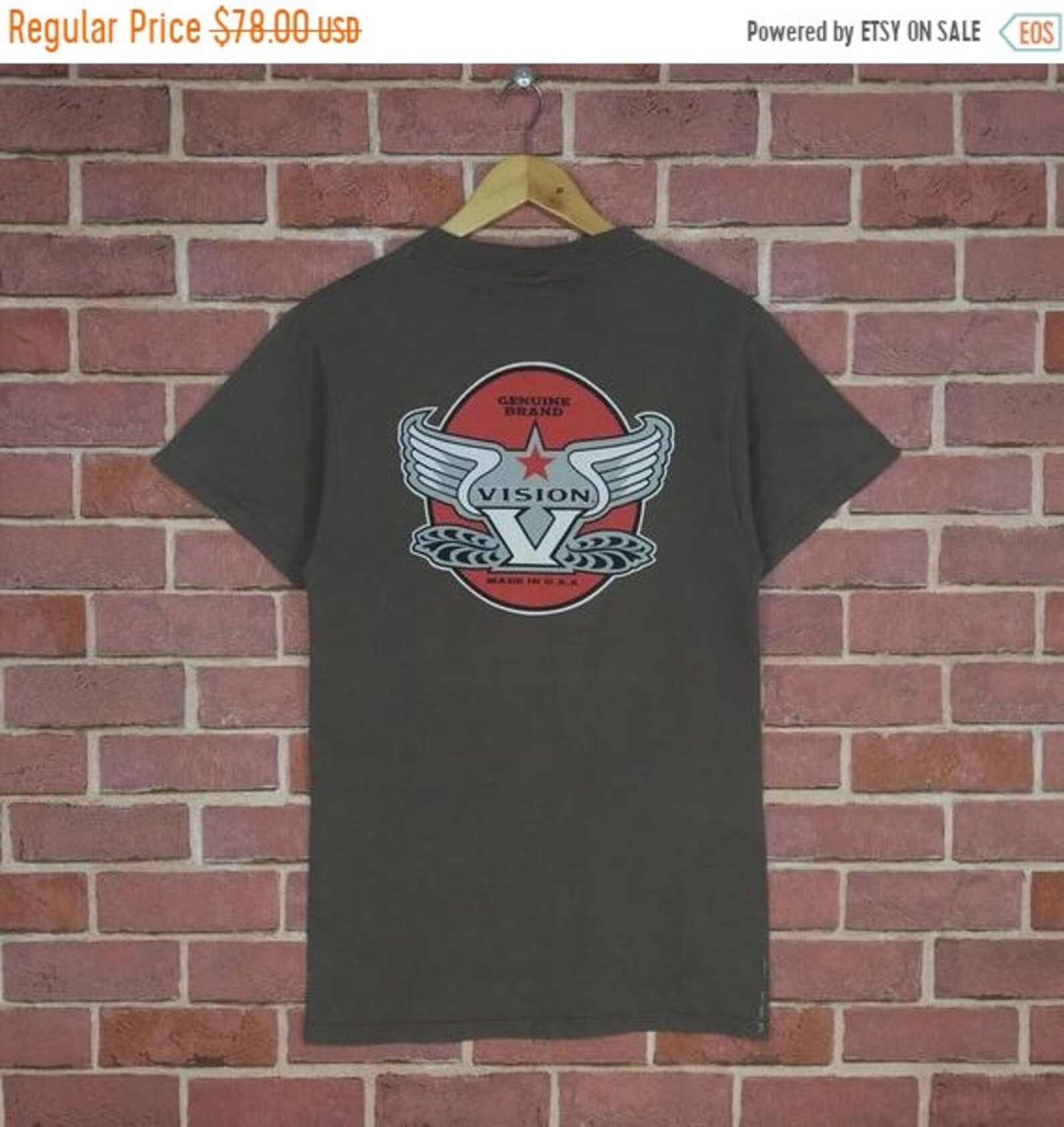 Vintage Vision Street Wear Skateboard Style T-shirt - Etsy