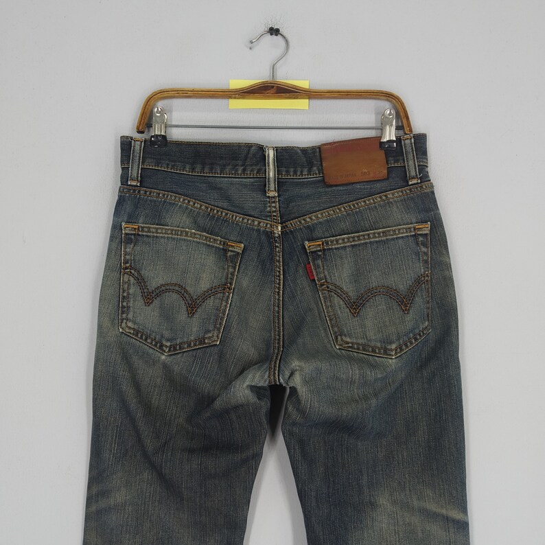 Vintage Edwin Stonewash Indigo Blue Denim Jeans Edwin Distressed Jeans ...