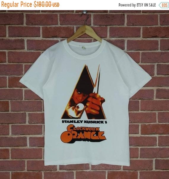 Vintage Bootleg Clockwork Orange Crime Film Movie by Stanley Kubrick T ...