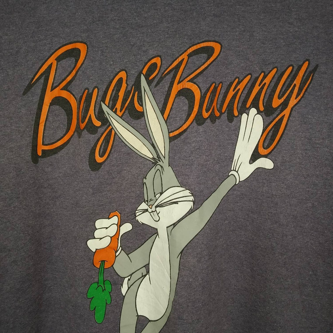 Vintage 90s Bug Bunny Animated Cartoon Character Looney Tunes Promo T ...
