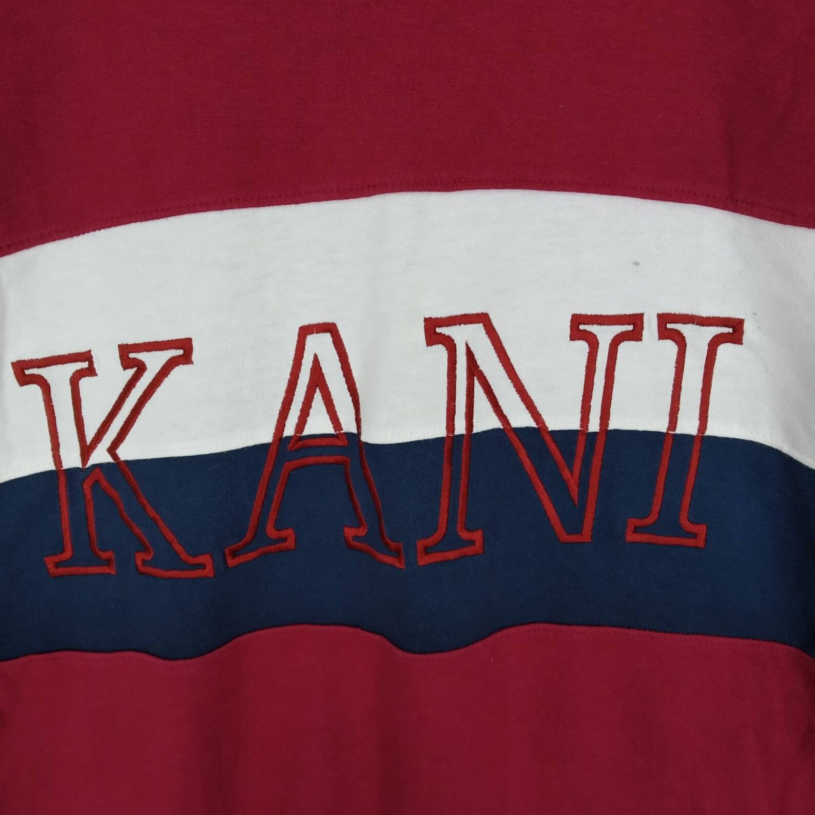 Vintage KARL KANI Sport Big Logo Colourblock T-shirt Large Size - Etsy