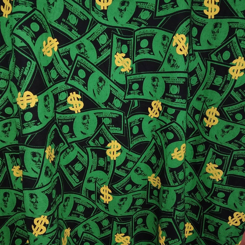 Rare Vintage Artwork Design Alloverprint Money Shirt Nice Design T ...
