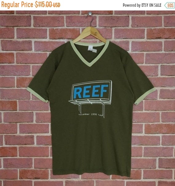 Vintage 90s REEF Band Concert Music Tour T-shirt Medium Size - Etsy