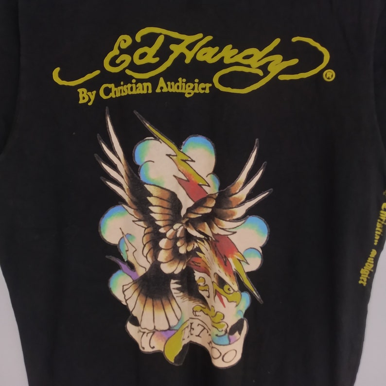 Vintage Y2K Don Ed Hardy by Christian Audiegier Tattoo Eagles Motif ...