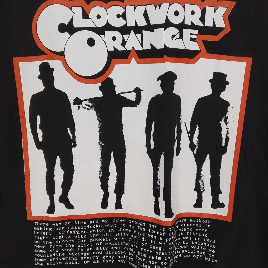 Vintage 90s Clockwork Orange Crime Film Movie by Stanley Kubrick T ...