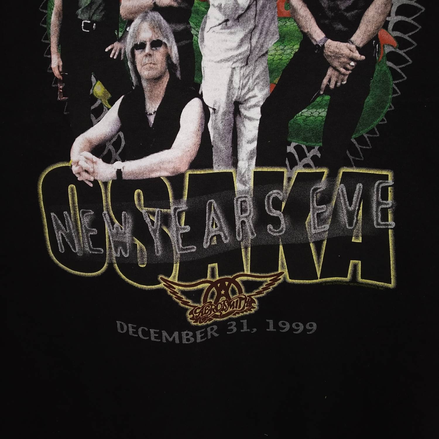 Vintage 90s Aerosmith American Rock Band Promo Music Tour T-shirt XL ...