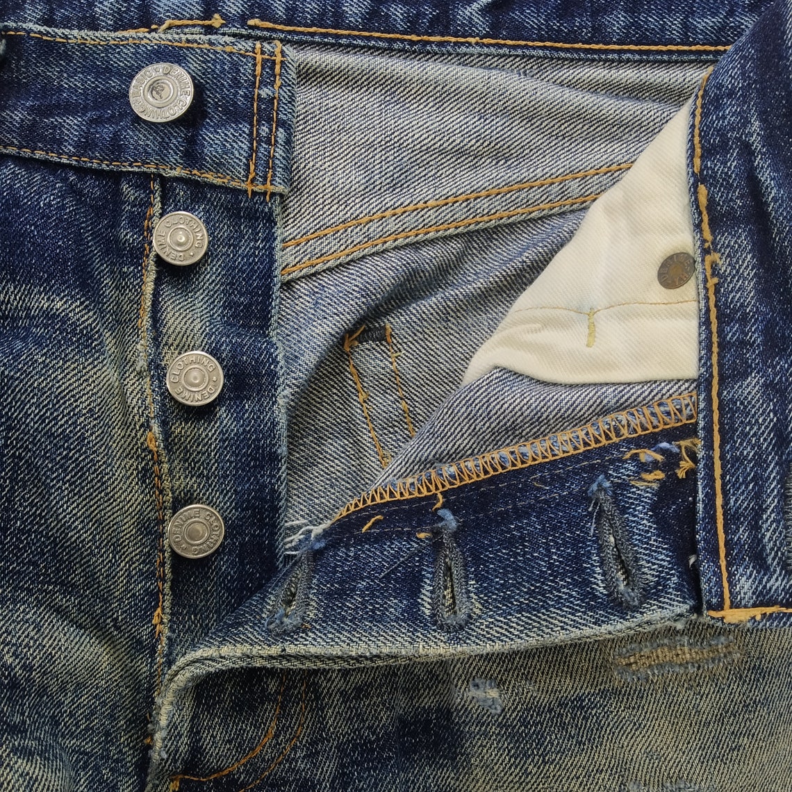 Vintage 90s Denime Orizzonti Japan Denim Jeans Button Style - Etsy