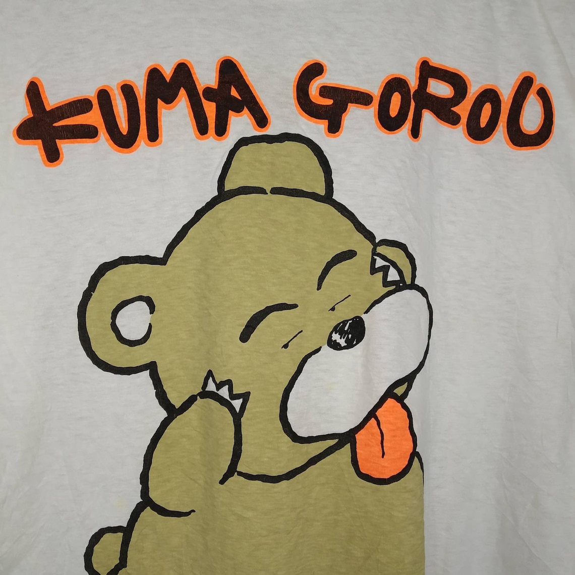 Vintage Kuma Gorou Japanese Animated Cartoon Comedy Promo T-shirt M ...