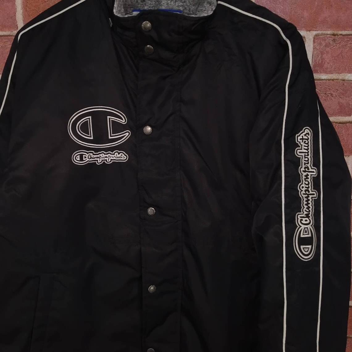 Champion Products Big Logo on Back Hoodie Long Jacket Champion - Etsy