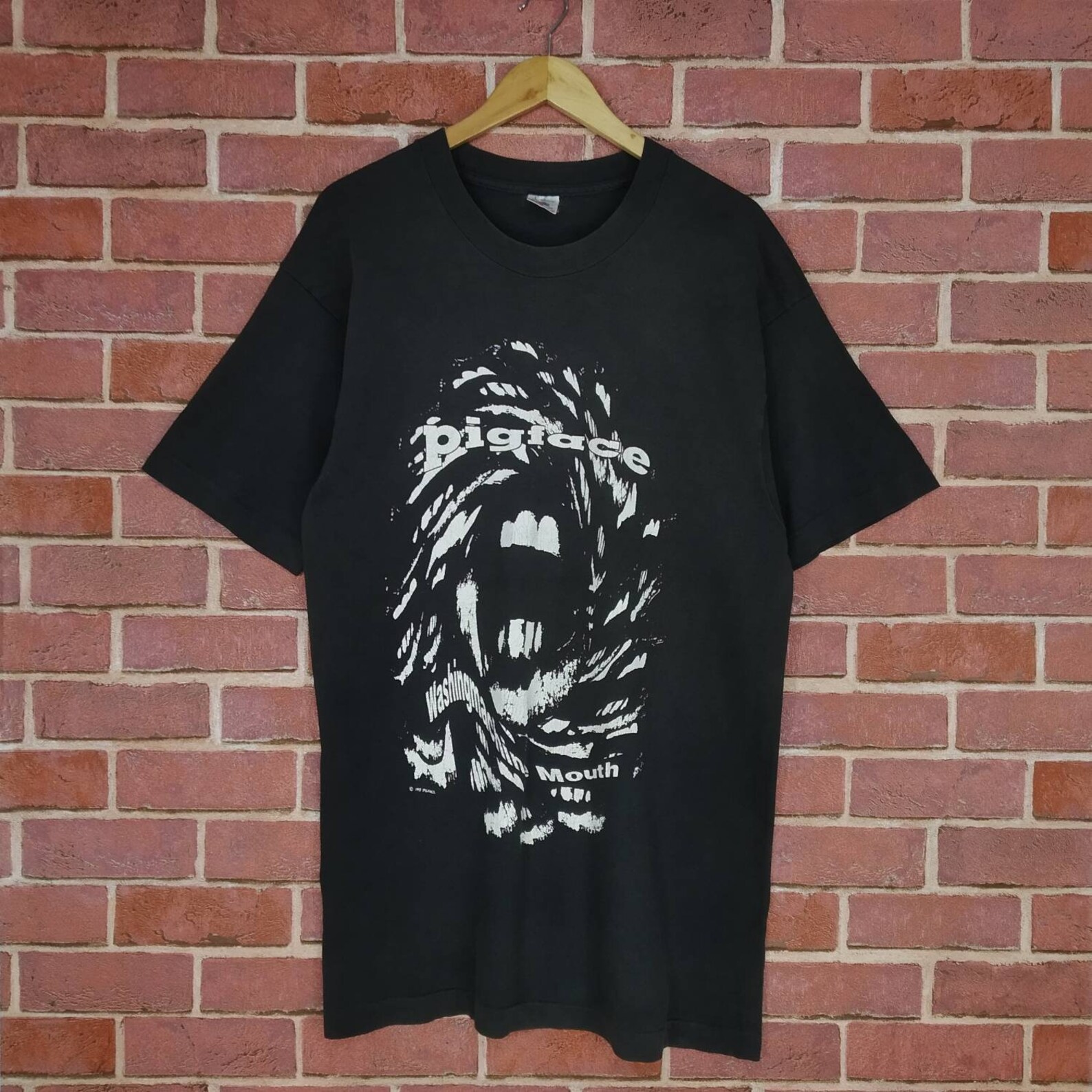 Rare!! Vintage 90s Pigface Washingmachine Mouth Band Concert T-shirt - Etsy