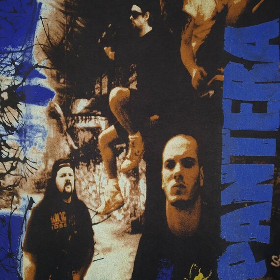 Rare!! Vintage PANTERA Alloverprint American Heavy Me… - Gem