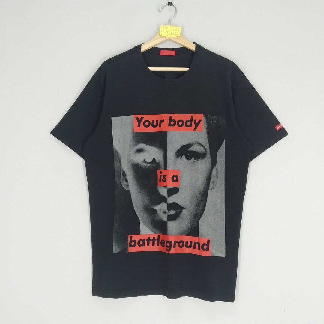 Vintage Barbara Kruger "your Body is A Battleground" Pop Art T-shirt ...