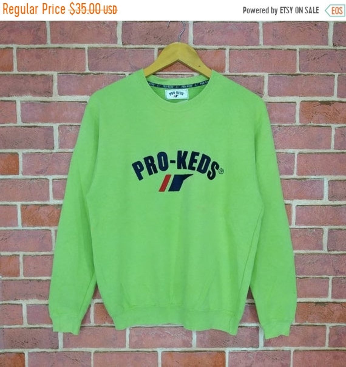 PRO KEDS Big Logo Embroidery Style Sweatshirts Medium Size - Etsy