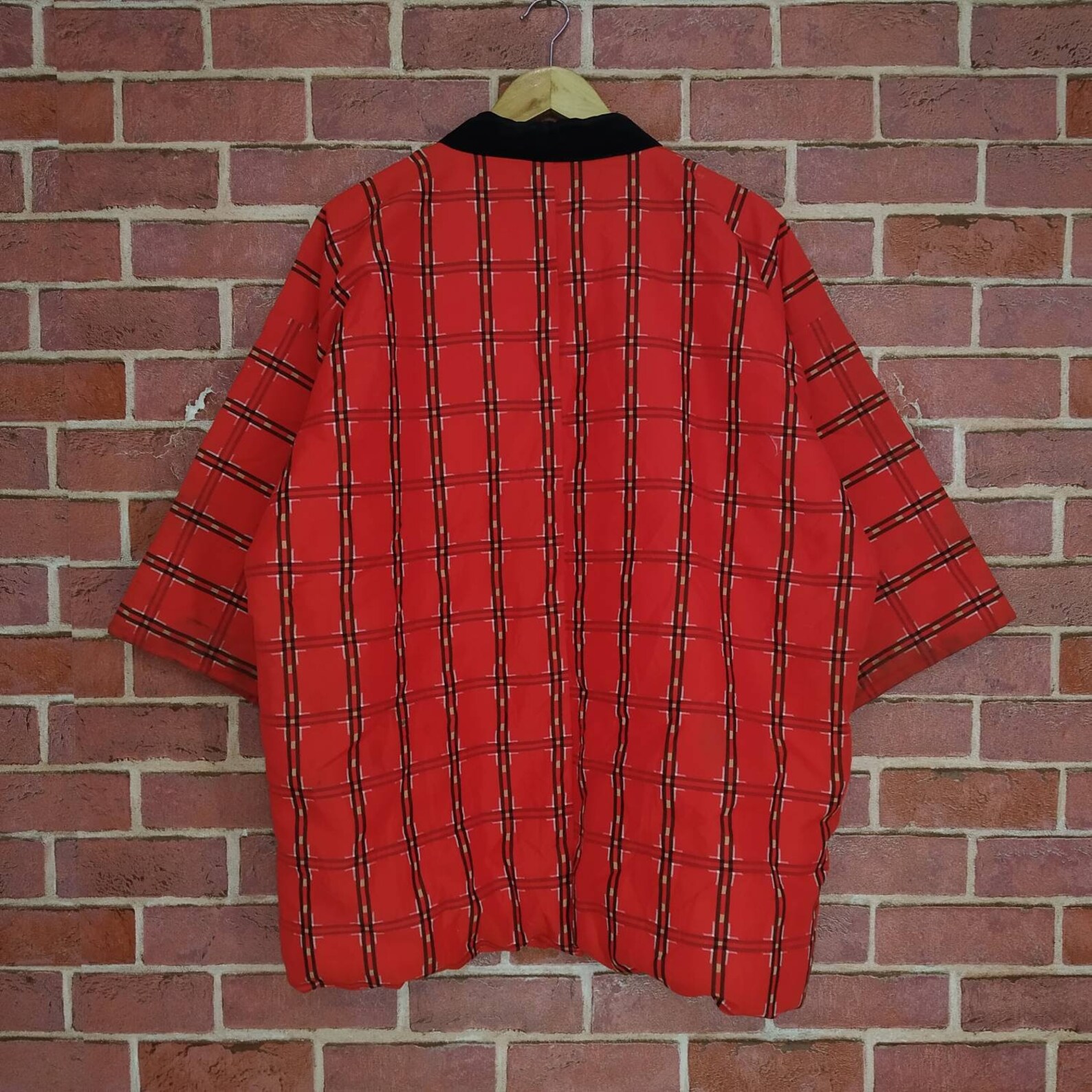 Rare Kuwano Haori Short Kimono Checkered Design Kimono Size - Etsy