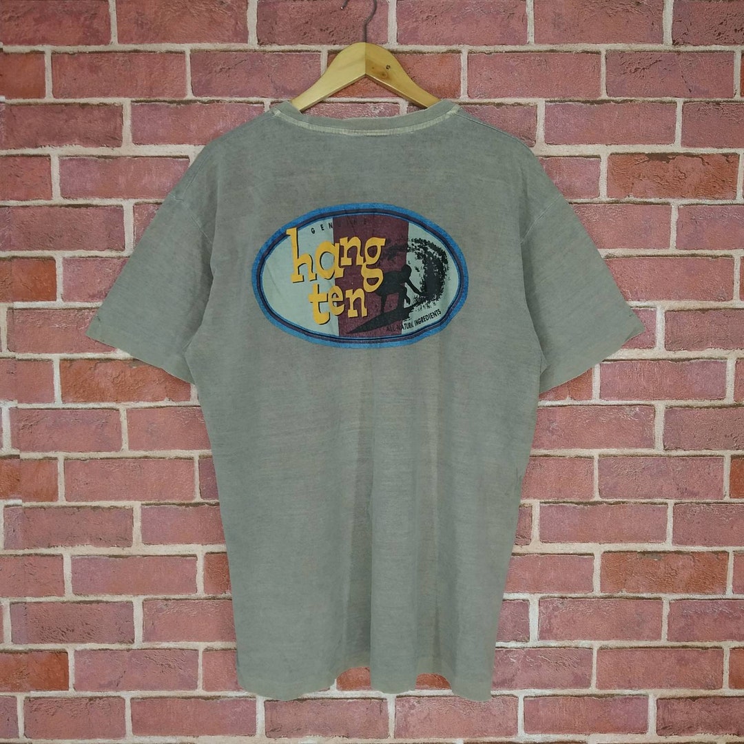 Vintage Hang Ten - T-shirt de surfeurs de plage avec grand logo de surf - Etsy France