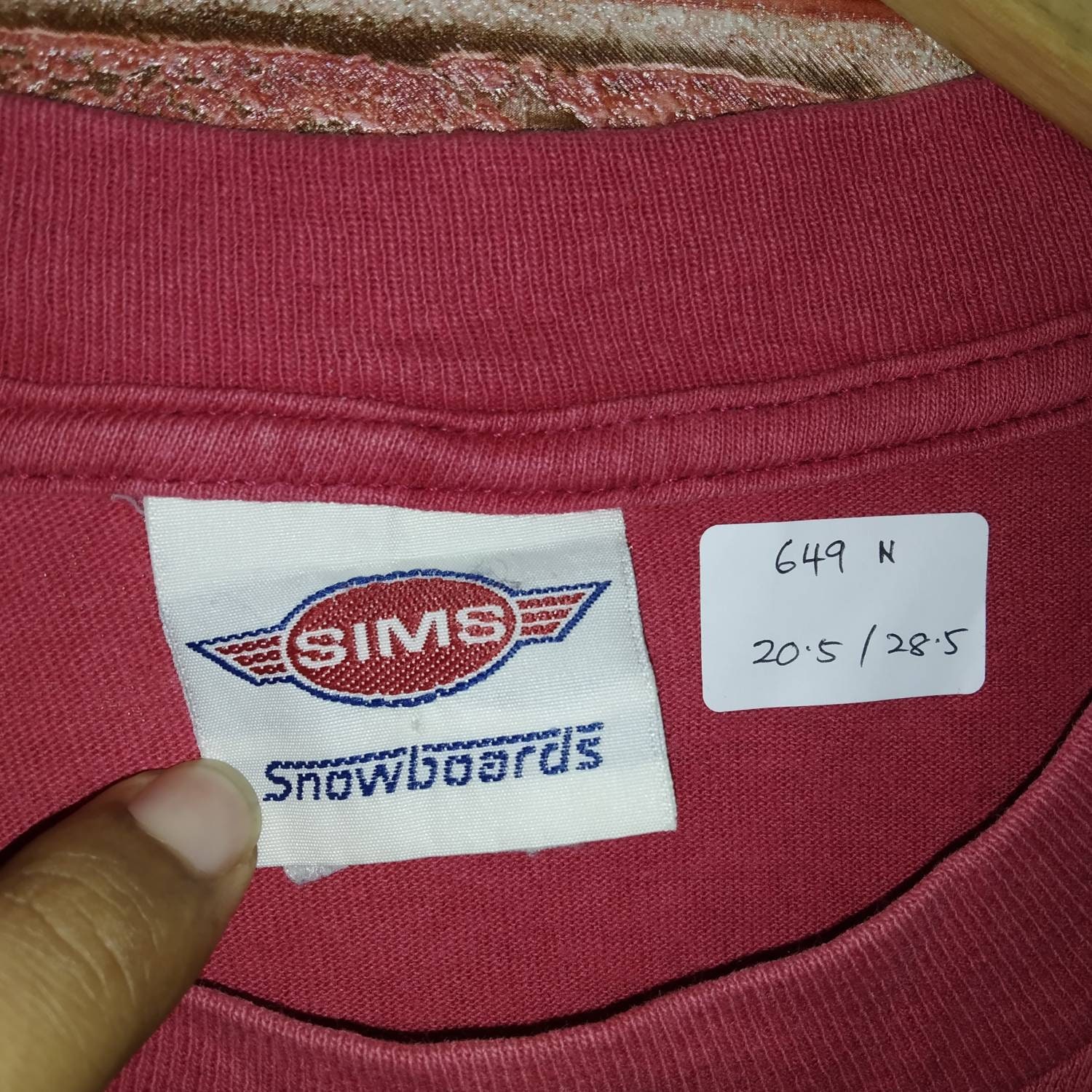 Rare SIMS Snowboards Logo Sims Promo T-shirt Size M - Etsy