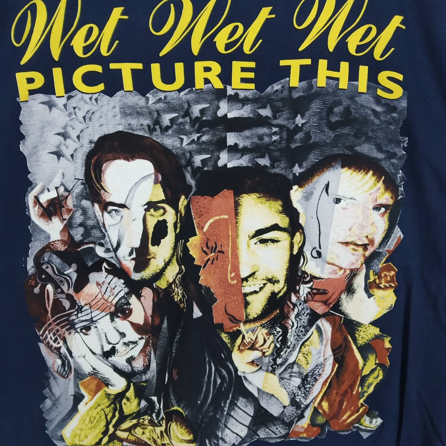 Vintage 90s Wet Wet Wet Band Tour T-shirt Concert Medium Size - Etsy