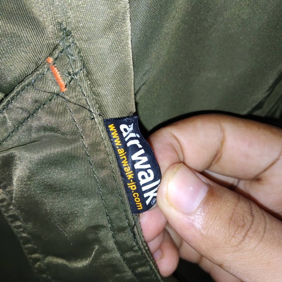 Rare!! AIRWALK Style Flight Jacket Zipper Airwalk Bom… - Gem