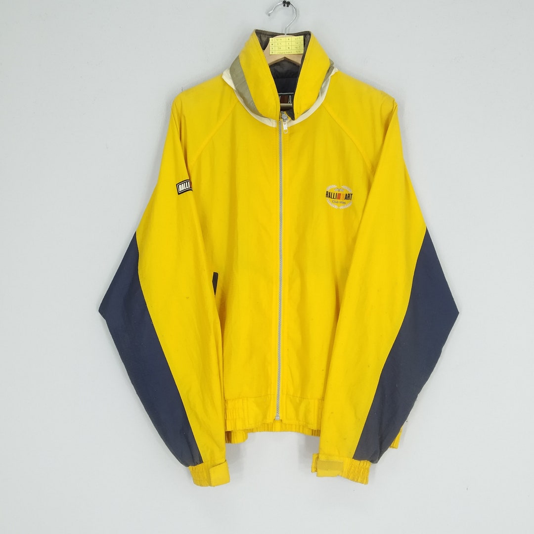 Vintage 90s Ralliart Club Men Motorsport Racing Jacket Zipper Yellow ...