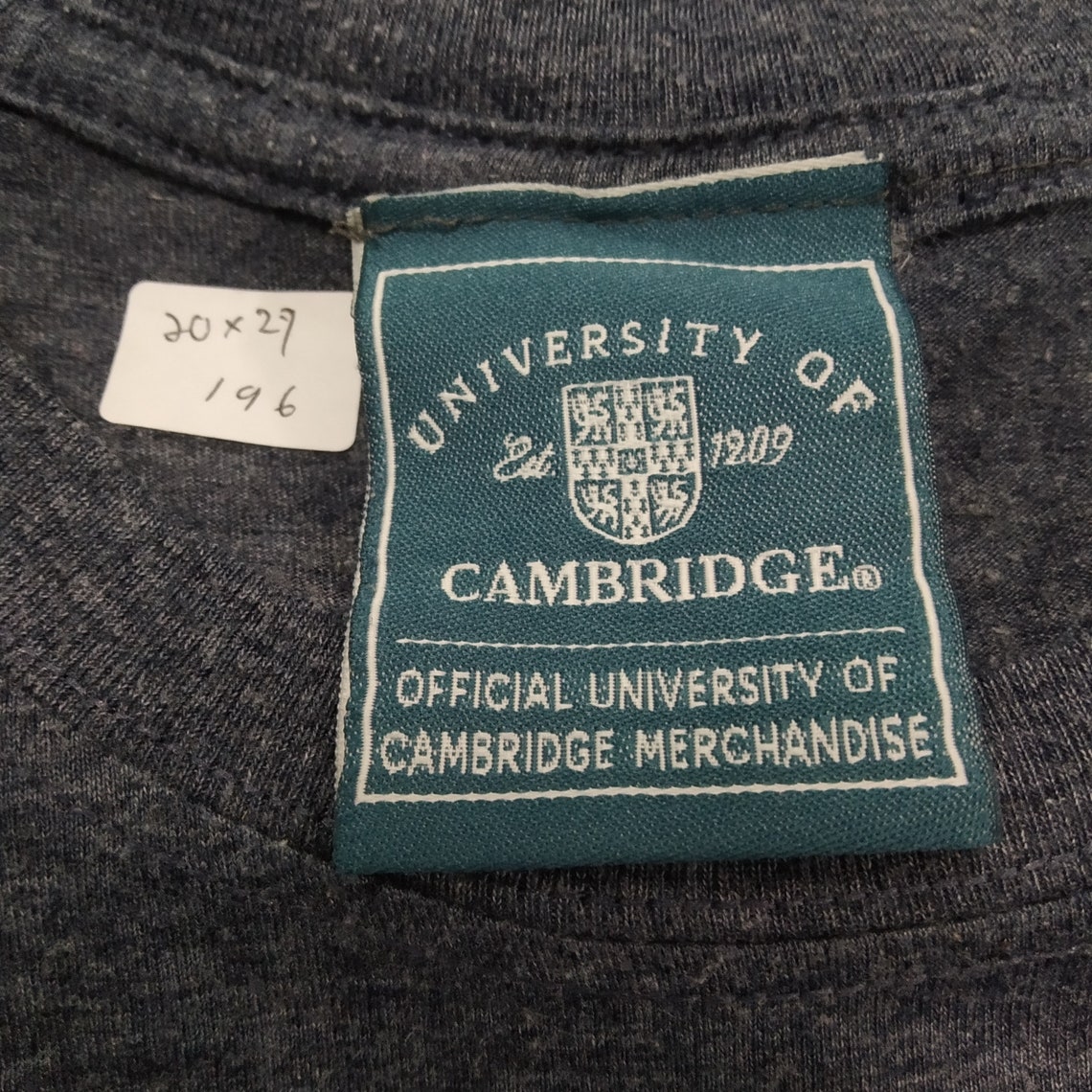 Vintage Cambridge University Logo T-shirt Unisex Medium Size - Etsy