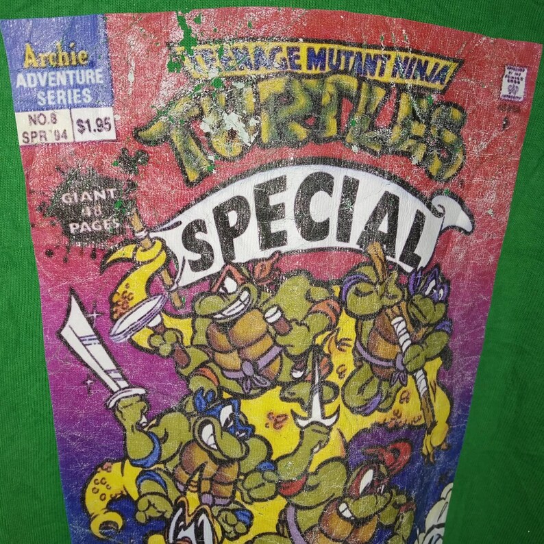 Rare!! Teenage Mutant Ninja Turtles Adventures TMNT Comics Promo T ...
