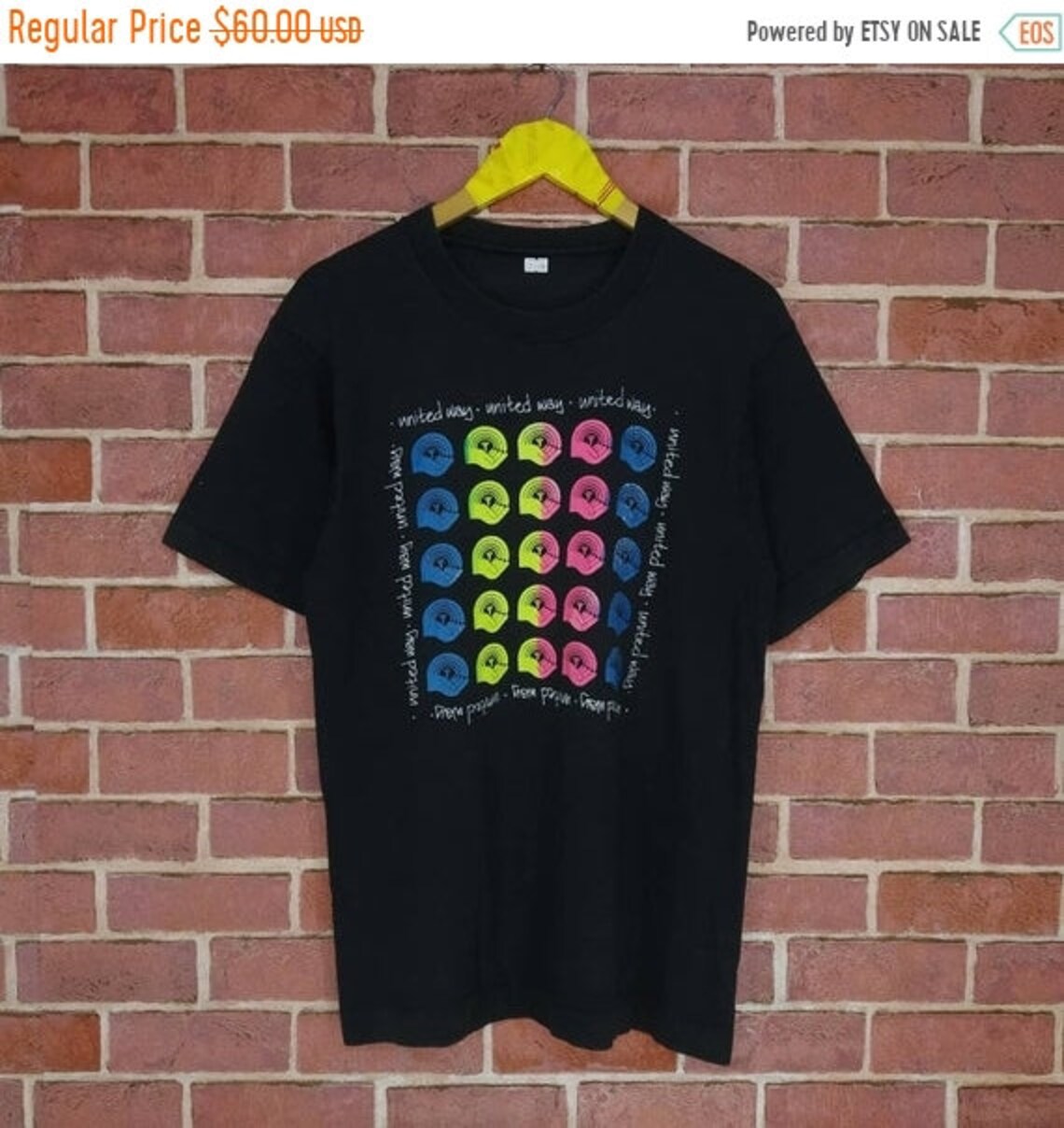 Rare!! United Way of American Logo Organization T-shirt Medium Size - Etsy