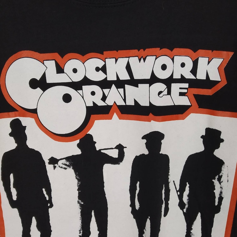 Vintage 90s Clockwork Orange Crime Film Movie by Stanley Kubrick T ...