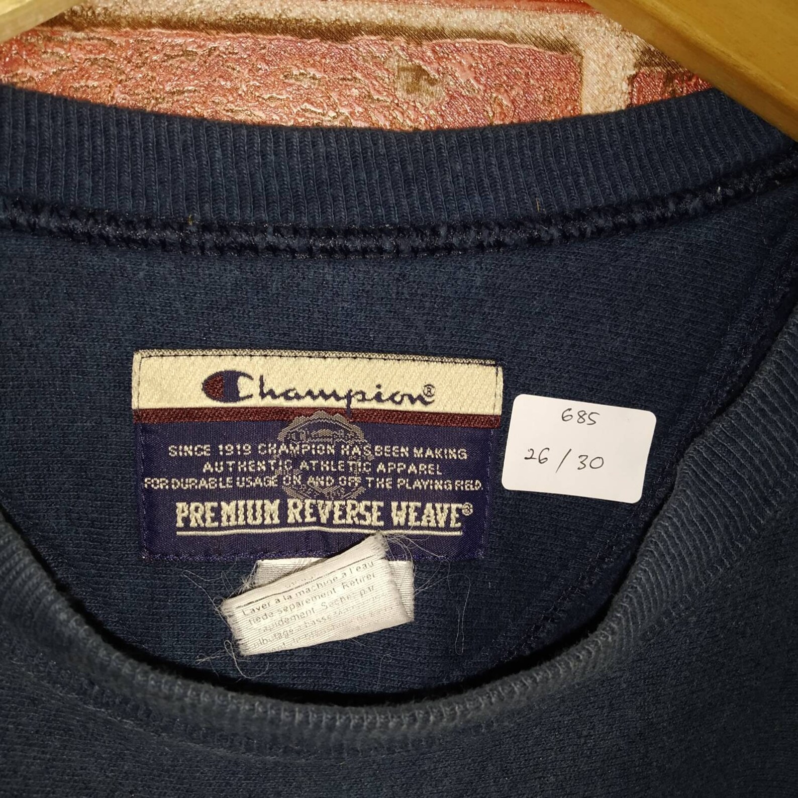 Vintage Champion Reverse Weave Big Logo Champion Sport Sweatshirt Size ...
