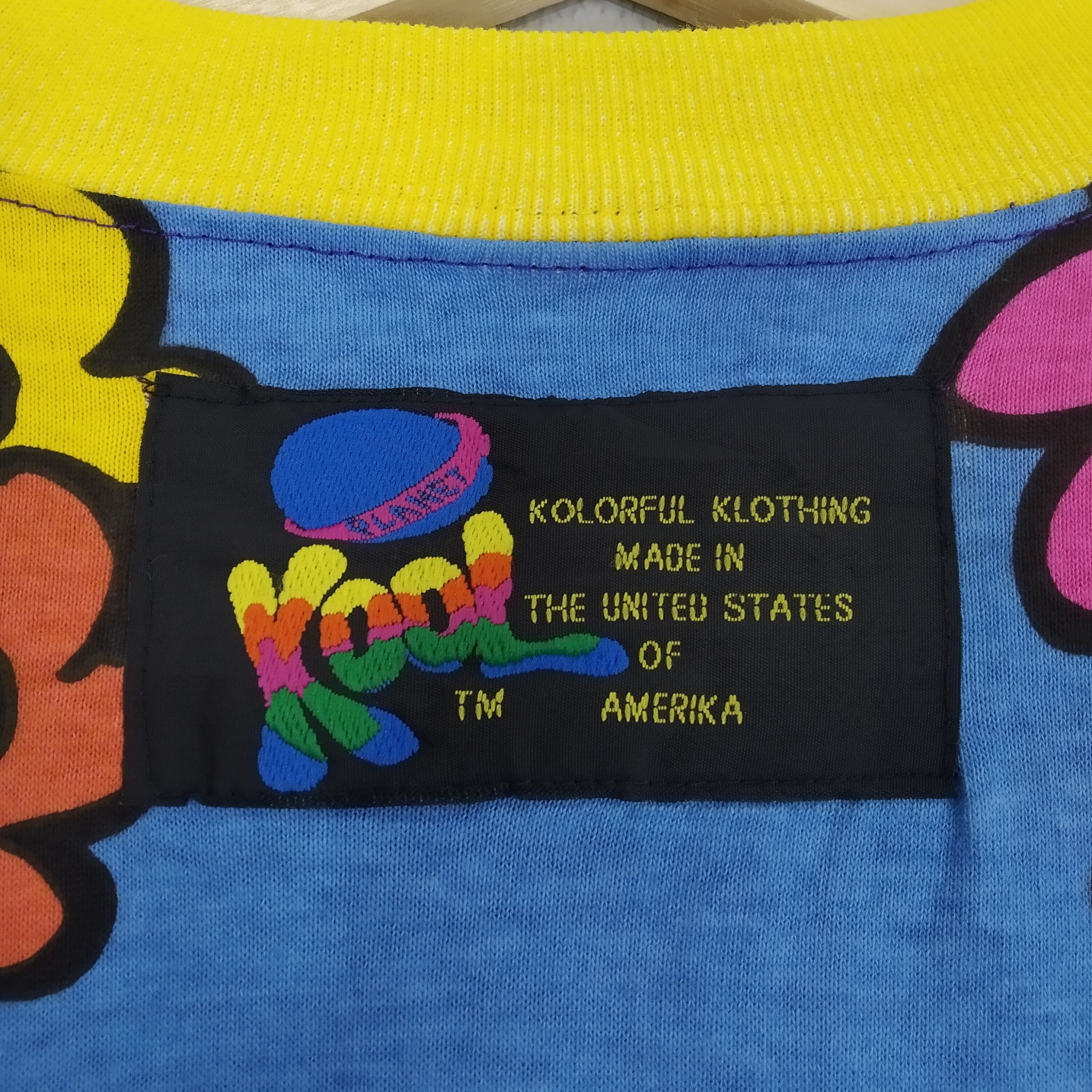 Vintage 90s Kool USA Graphic Artwork Kool Kozmik Overprinted Multicolor ...