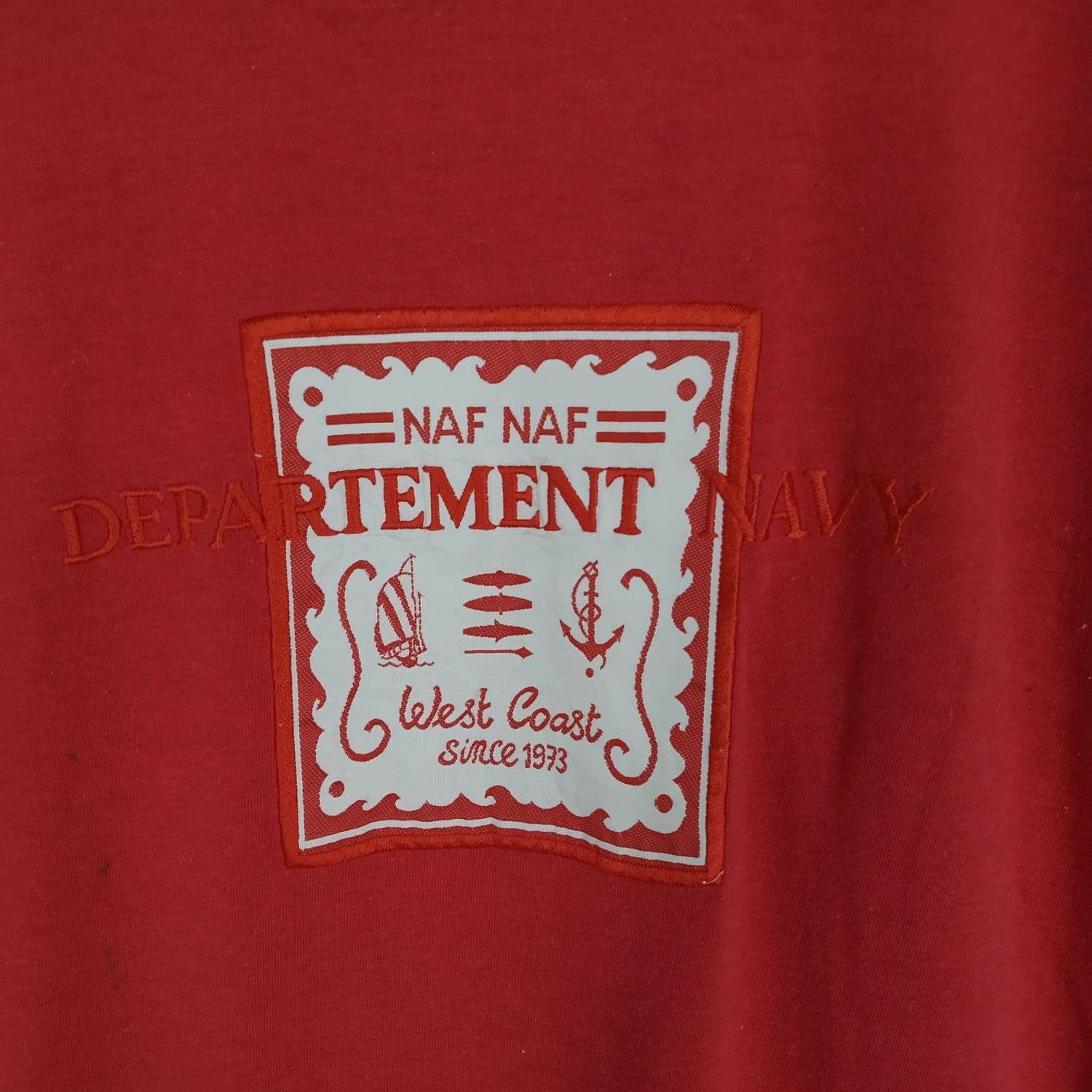 Vintage NAF NAF Embroidery Logo T-shirt Large Size - Etsy