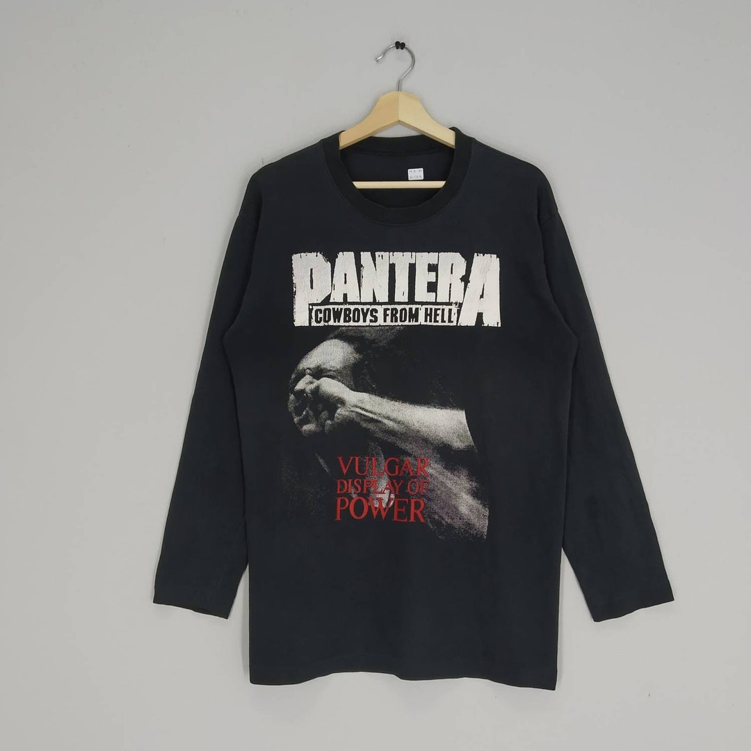 Vintage Pantera American Heavy Metal Band T-shirt Backprint Promo Music ...