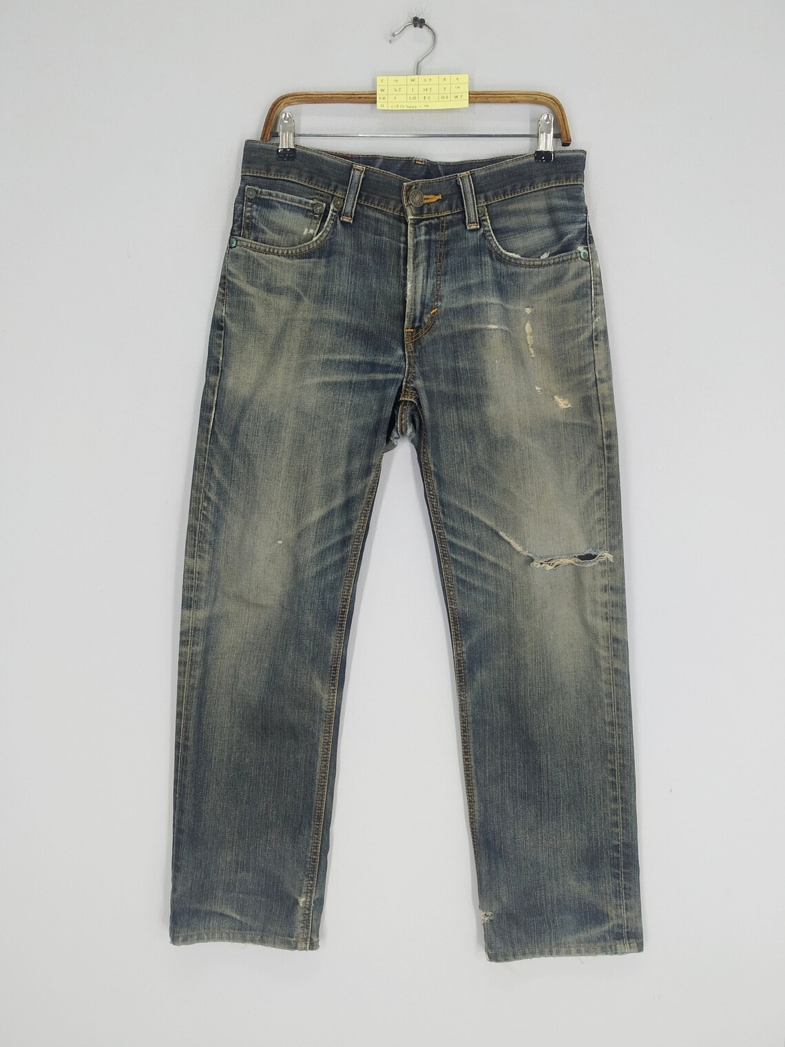 Vintage Edwin Stonewash Indigo Blue Denim Jeans Edwin Distressed Jeans ...