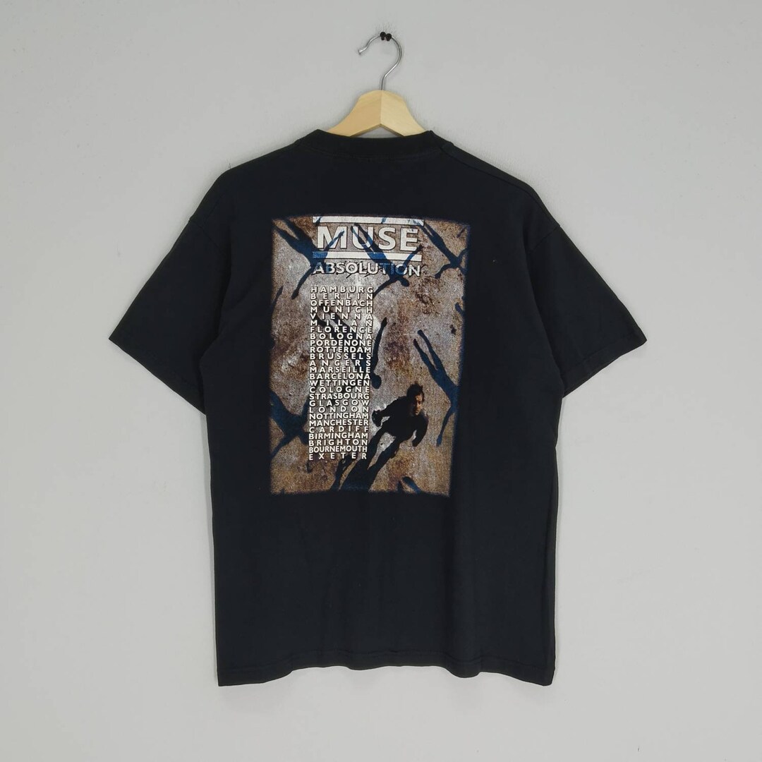 Vintage 00s Muse Alternative Rock Band Album Absolution Tour T-shirt ...