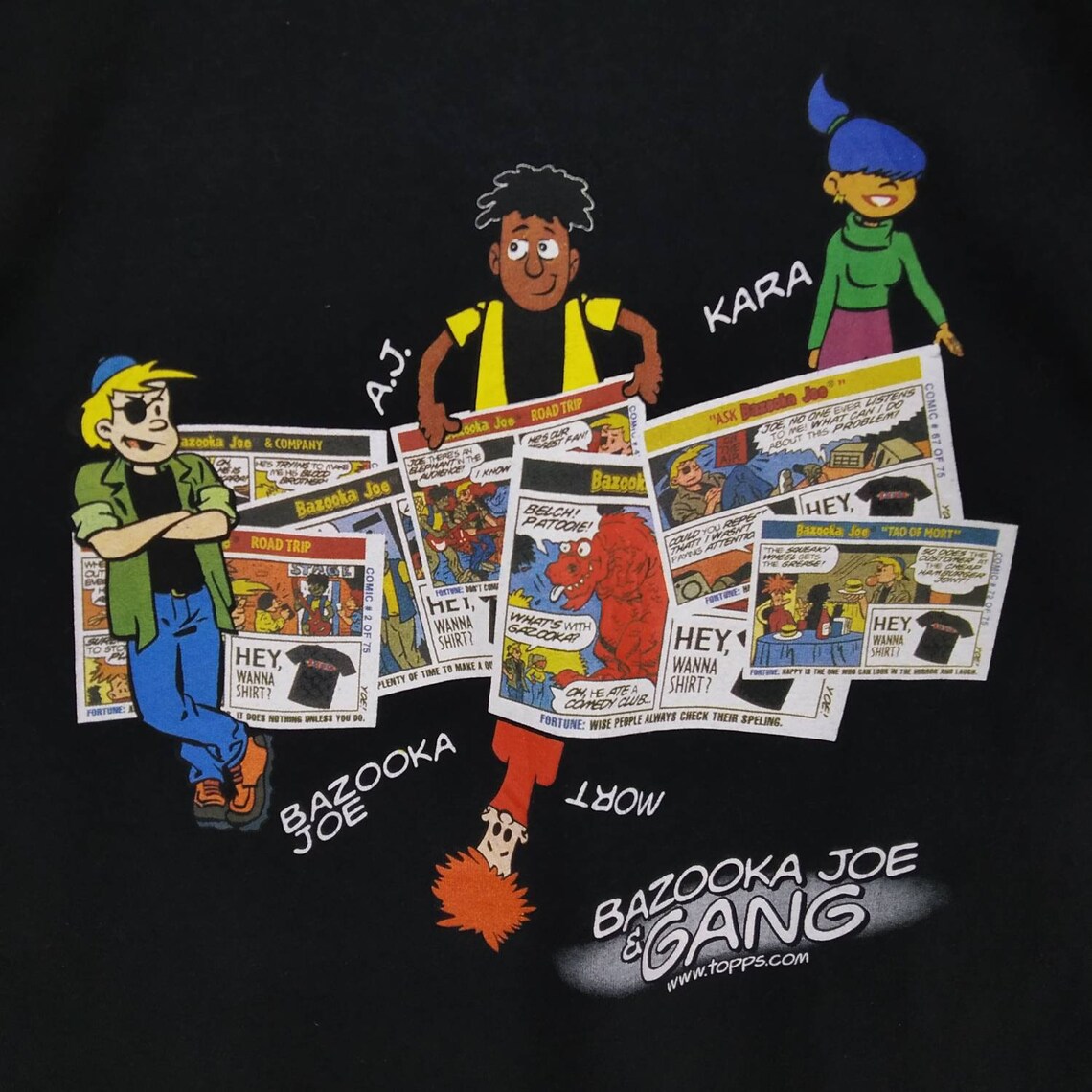 Vintage 90s Bazooka Comic Cartoon T-shirt - Etsy