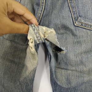 Vintage Levi's 501 Faded Dirty Denim Jeans Levi's 501 Ripped Denim ...