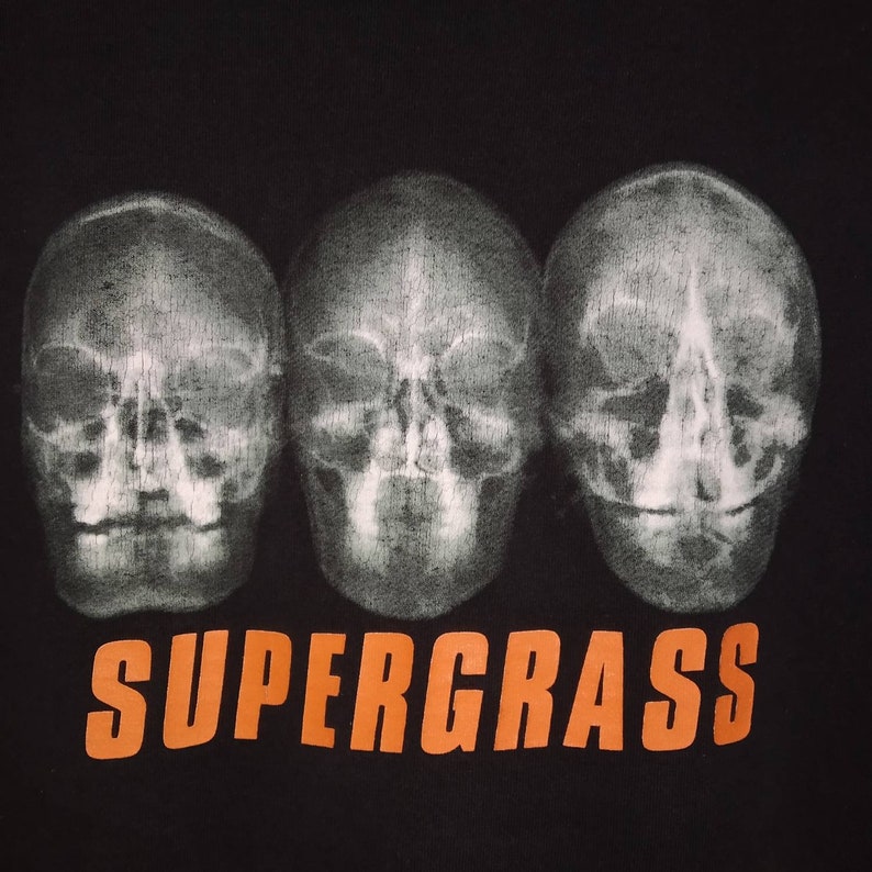 Vintage 90s Supergrass Alternative Rock Britpop Band Promo Music Tour T ...