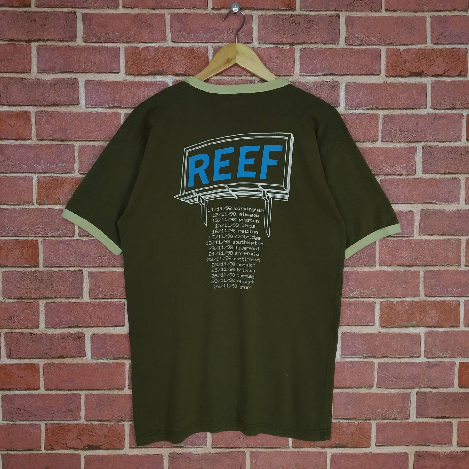 Vintage 90s REEF Band Concert Music Tour T-shirt Medium Size - Etsy