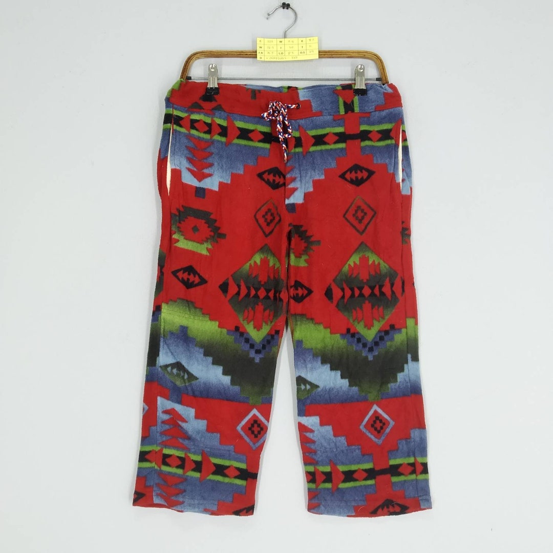 Size 33 Vintage Sunny Sports USA Tribal Aztec Navajo Pattern Pant Sunny ...