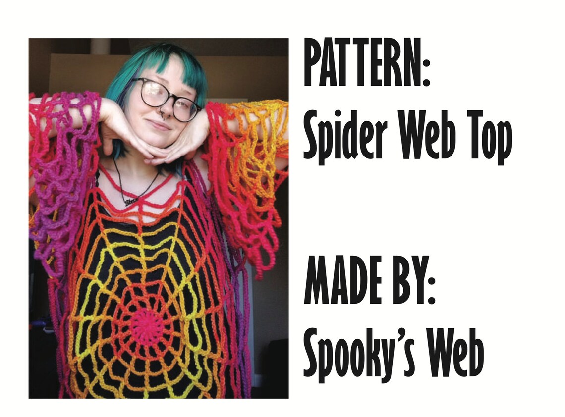 V Neck Spider Web Crochet Pattern - Etsy