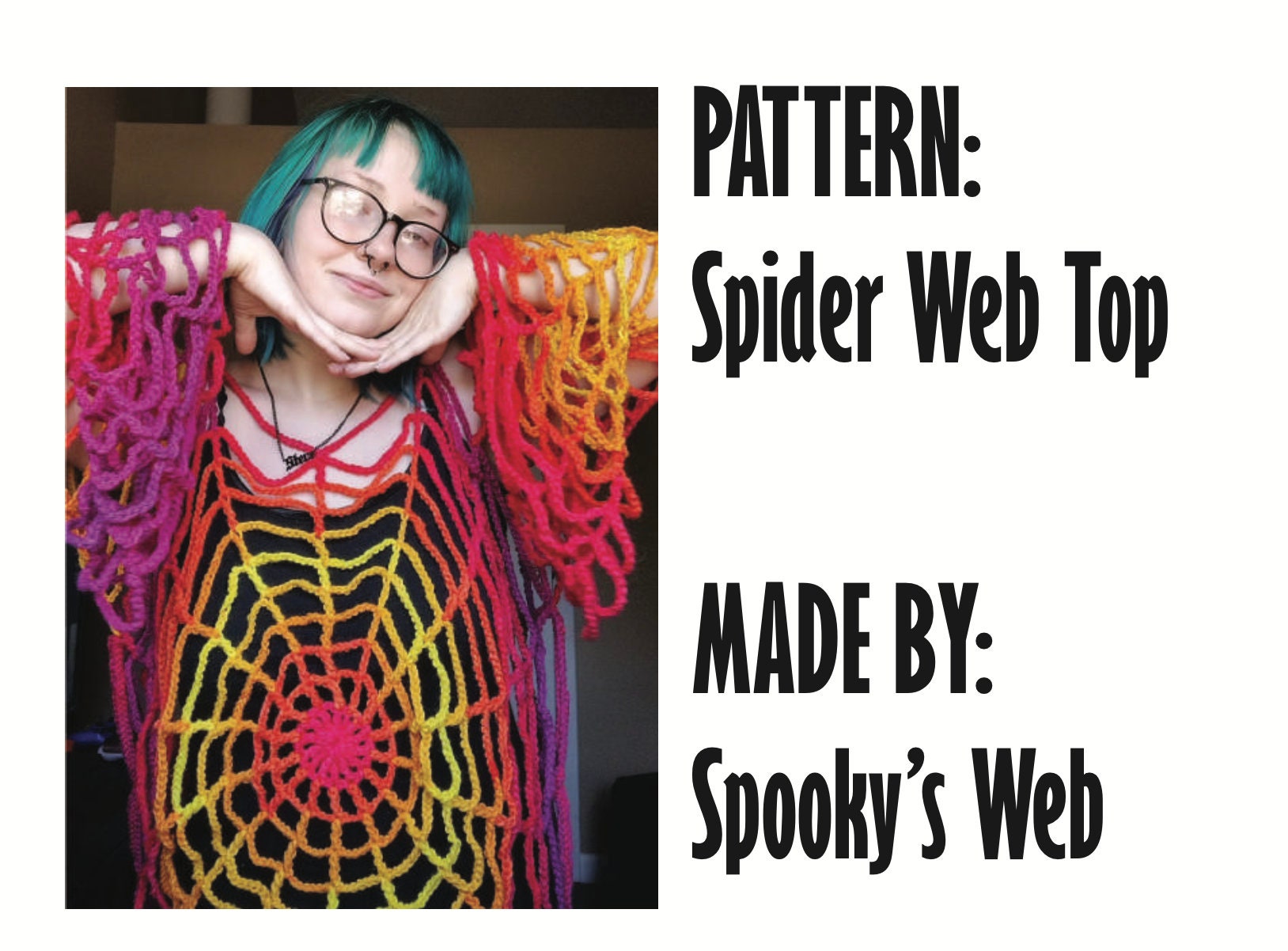 V Neck Spider Web Crochet Pattern - Etsy