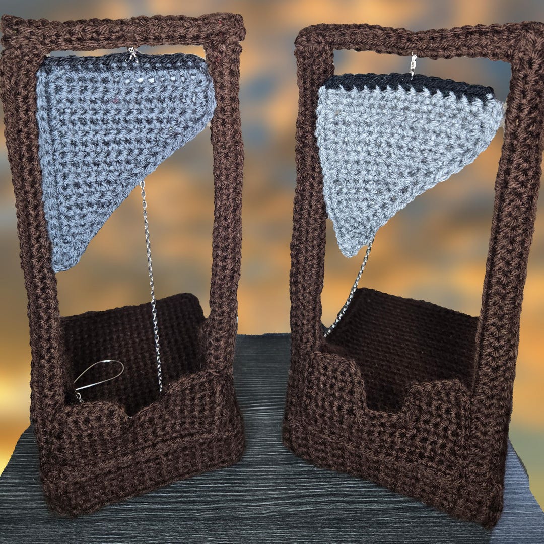 Crochet Guillotine With Moving Blade **PATTERN ONLY** - Etsy